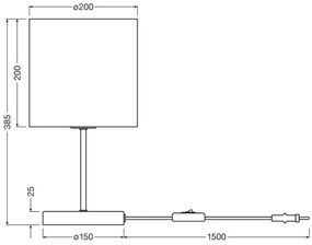 Ledvance - Stolní lampa DECOR CARDBOARD 1xE27/15W/230V pr. 20 cm
