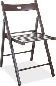 Casarredo - Komfort nábytek Dřevěná skládací židle SMART II, tmavý ořech