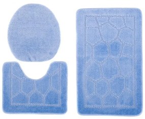 Koupelnové předložky 1147 modré 3 ks 50x80cm