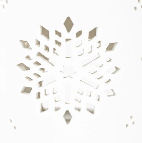 Porcelánová aromalampa Snow flower bílá, 8,5 x 12 cm