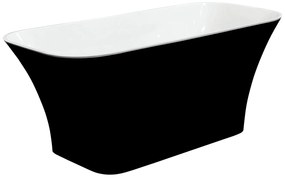Besco Assos Black&White volně stojící vana 160x70, DuraBe