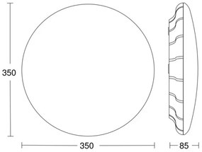 Steinel 068059 - LED Stropní svítidlo se senzorem RS PRO S30 SC 25,8W/230V 3000K