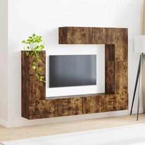 Sestava TV skříněk 5 ks Kouřový dub Kompozitní dřevo 3409056