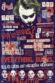 Plakát, Obraz - Joker - Quotes, (61 x 91.5 cm)