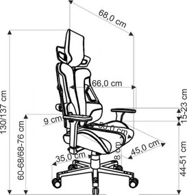 Kancelářská židle Legend, černá / červená