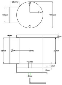Elstead MAGNUS-1 - LED Venkovní nástěnné svítidlo MAGNUS 1xGX53/9W/230V IP44