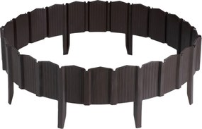 Sada 5 ks zahradních palisád Linea 390 cm hnědá