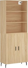 Skříň highboard dub sonoma 69,5 x 34 x 180 cm kompozitní dřevo 3189272