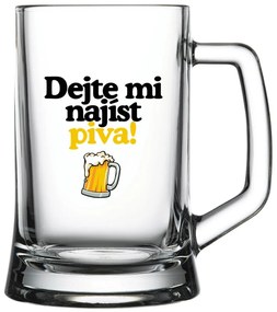 DEJTE MI NAJÍST PIVA! - pivní sklenička 0,5 l