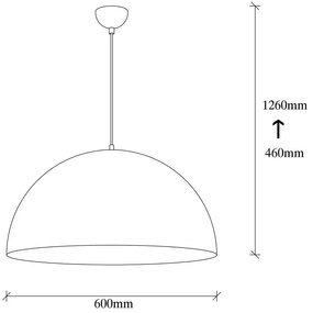 Bílé stropní svítidlo Opviq lights Berceste, ø 60 cm