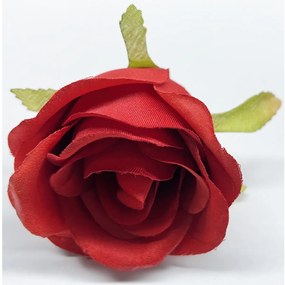 Růže, tmavě červená. Květina umělá vazbová. Cena za balení 12 kusů KN7024 RED
