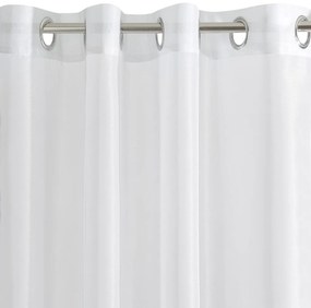 Dekorační záclona s kroužky VEERA bílá 135x250 cm (cena za 1 kus) MyBestHome