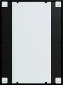 vidaXL Nástěnné zrcadlo černé 80 x 60 cm kov [342207]
