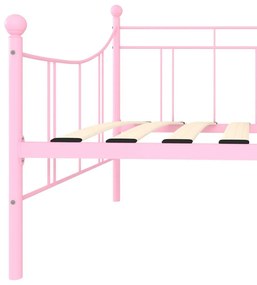 Petromila Rám denní postele růžový kov 90 x 200 cm