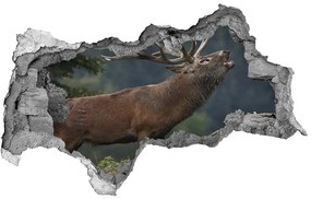 Wallmuralia Nálepka fototapeta 3D výhled Jelen na kopci 95x73 cm