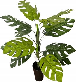 Květina do květináče 95 cm Monstera umělá V Květináči zelená
