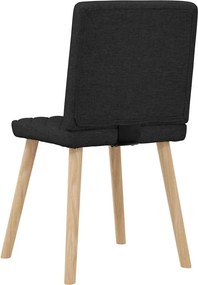 Jídelní židle 4 ks černé textil 3315223