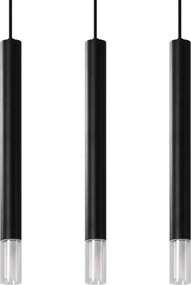 Sollux Lighting Závěsné svítidlo WEZYR 3 černé