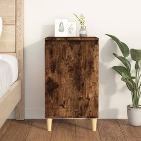 Noční stolek kouřový dub 40 x 35 x 70 cm kompozitní dřevo - Default Title