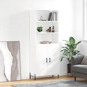 vidaXL Skříň highboard 69,5 x 34 x 180 cm kompozitní dřevo [3189264] Barva: Bílá