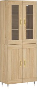 Skříň highboard dub sonoma 69,5 x 34 x 180 cm kompozitní dřevo 3198324