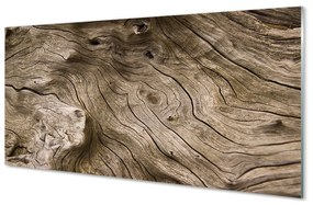Obraz na skle Dřevo uzlů obilí 125x50 cm