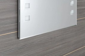 Aqualine Zrcadlo s LED osvětlením 60x80cm, kolíbkový vypínač