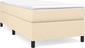 Box spring postel s matrací krémová 80 x 200 cm textil 3144380