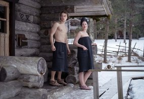 Rento dámský kilt do sauny 85x145 black