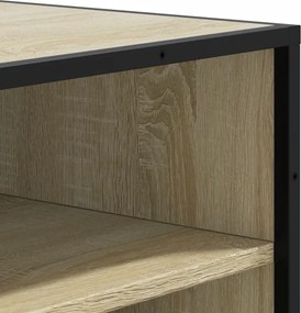 Botník dub sonoma 75 x 38 x 97,5 cm kompozitní dřevo a kov 3300871