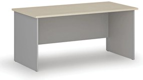 Kancelářský psací stůl PRIMO GRAY, 160x80 cm, šedá/bříza