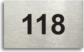 ACCEPT Číslo na dveře - typ 03 (50x30mm) - bílá tabulka - barevný tisk