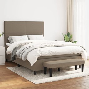 Box spring postel s matrací taupe 140x200 cm textil 3136441