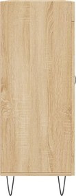 vidaXL Příborník 69,5 x 34 x 90 cm kompozitní dřevo [828039] Barva: hnědý dub