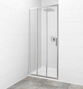 Sprchové dveře 100x195 cm SAT TEX chrom lesklý SIKOTEXE100CRG