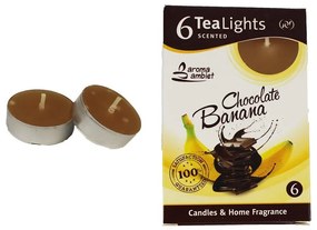 Svíčka čajová CHOCOLATE BANANA 6ks MSC-TL1007