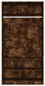 Šatní skříň kouřový dub 100 x 50 x 200 cm kompozitní dřevo,  826614