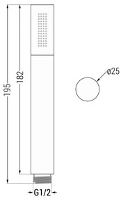 Mexen R-70 bidetový nástavec s 1 funkcí, Zlatá - 79570-50