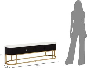 Designový TV stolek Hadassah 150 cm vícebarevný