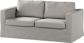 Potah na pohovku IKEA  Karlstad 2-místná , nerozkládací, dlouhý barva šedá látka pletený vzor