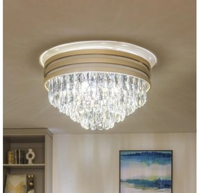 Brilagi - LED Křišťálové stropní svítidlo VELURE 5xE14/40W/230V zlatá BG-C0525-05A-V6B5