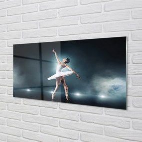 akrylový obraz Bílý balet šaty žena 140x70 cm