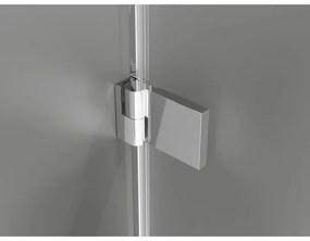 Mexen Lunar-B Duo,, výklopný sprchový kout 70 x 70 cm, 8mm čiré sklo, chromový profil, 832-070L-070P-01-00