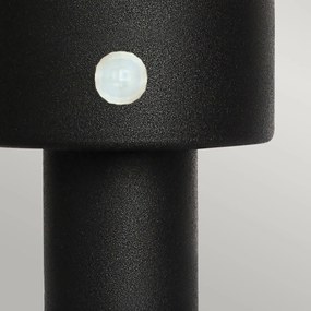 Nízká venkovní lampa s čidlem Elstead HELSINGOR/černá/30 cm