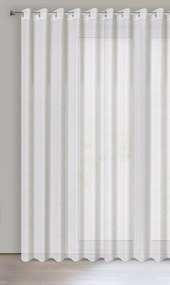 ZÁCLONA NA KROUŽCÍCH SIBEL 300 CM X 250 CM CM BÍLÁ