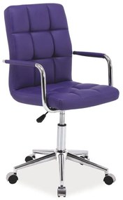 Casarredo Kancelářská židle ELZA fialová ekokůže