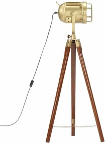 Stojací lampa na stativu masivní mangovníkové dřevo 97 cm 286109