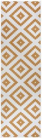 NORTHRUGS - Hanse Home koberce Kusový koberec Twin-Wendeteppiche 105794 Ochre – na ven i na doma - 80x350 cm