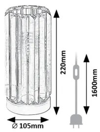 Rabalux 74206 - Stolní lampa VENESS 1xE27/40W/230V