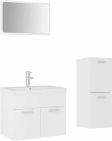 Set koupelnového nábytku bílý kompozitní dřevo 3071450